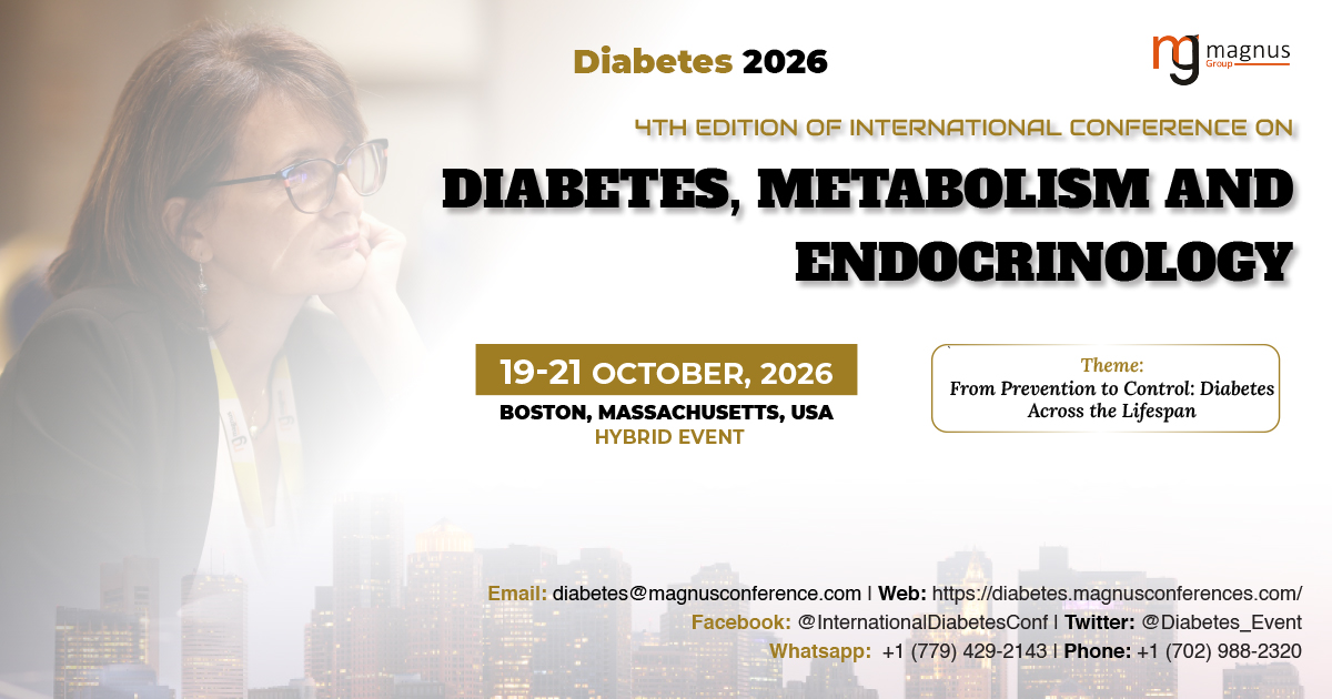 Diabetes and Endocrinology 2026 Conference | Boston & Virtual